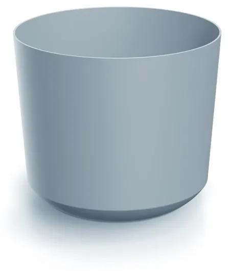 PROSPERPLAST Květináč - TUBO Průměr: 29,2 cm, Barva: platinová