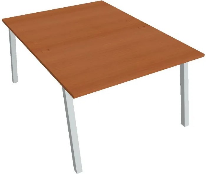 Kancelářský pracovní stůl Hobis USDA 1200, bílá RAL 9016, deskaakát