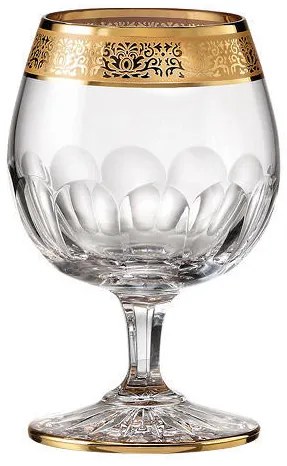 Bohemia Crystal Ručně broušené sklenice na brandy Romantic 220ml (set