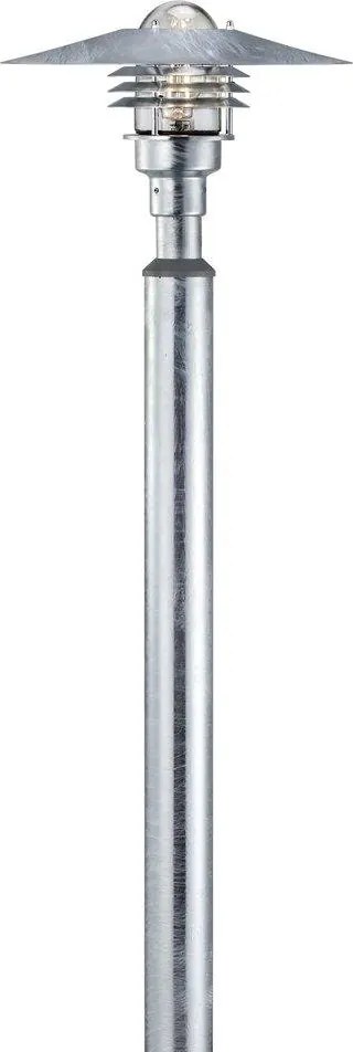 NOR 25168031 Venkovní sloupkové svítidlo Vejers 2M 1x60W E27 galvanizovaná čirá - NORDLUX