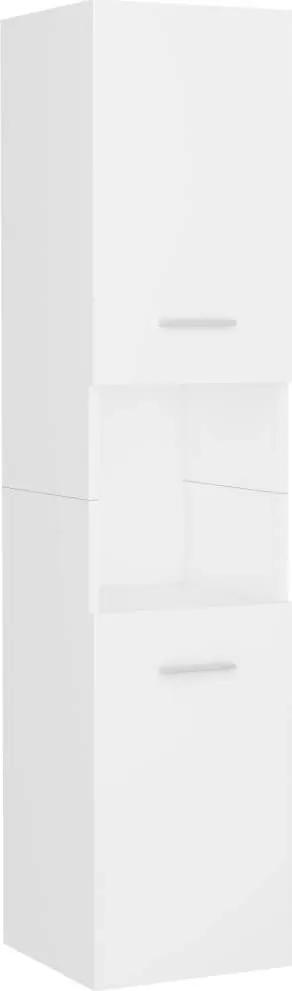 vidaXL Set koupelnového nábytku dřevotříska [3071226] Barva: Bílá