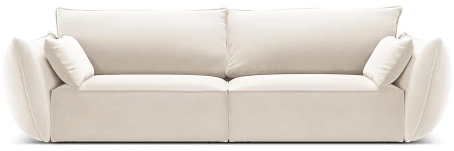 Béžová sametová pohovka 208 cm Vanda – Mazzini Sofas