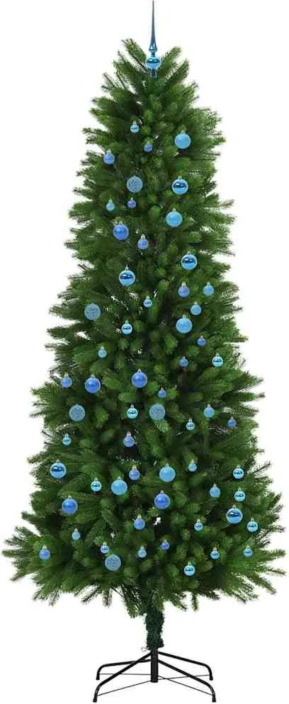 Vánoční stromeček s 300 LED diodami s stojanem Zelená 240 cm PE 3396356