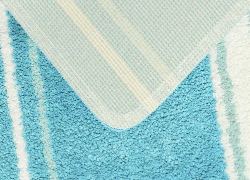 Koberce Breno Koupelnová předložka KOKRA TURKIS, Modrá, Vícebarevné, 50 x 80 cm