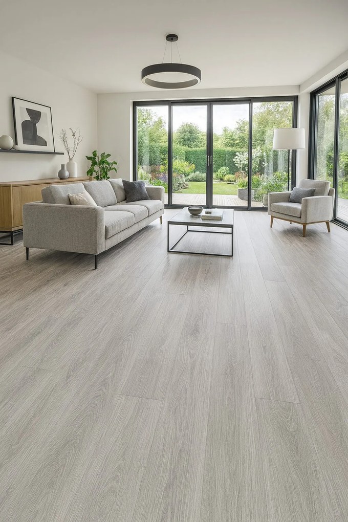 Gerflor, PVC podlaha - lino Loftex 2169 Boutic Light Grey, na míru, šíře 2m,4m, šedá, filc, chodba / předsíň