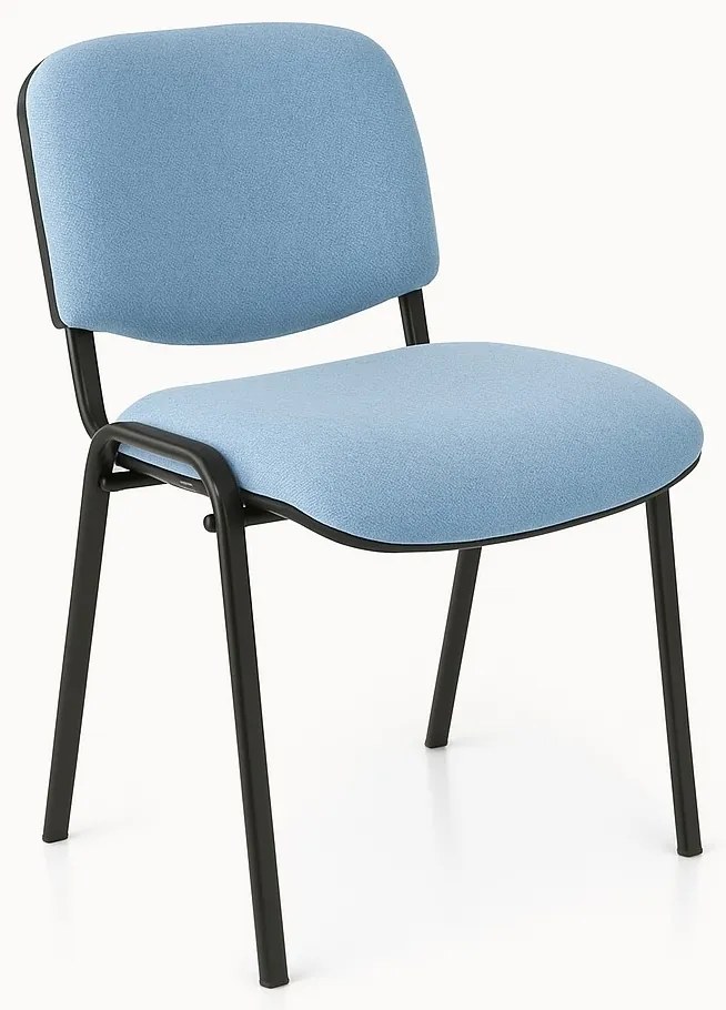 Konferenční židle Viva N, černé nohy, modrá