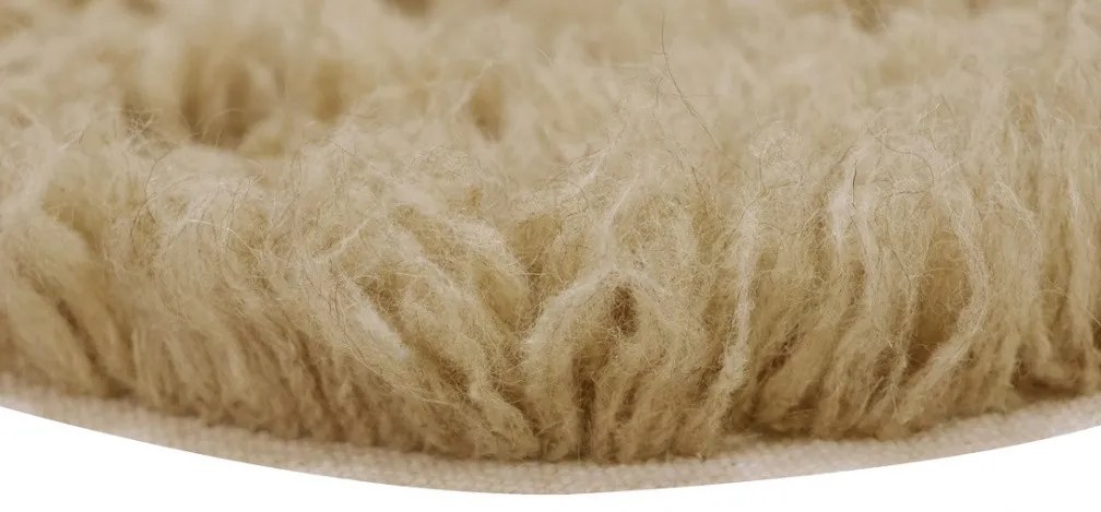 Lorena Canals koberce Vlněný koberec Woolly - Sheep Beige - 75x110 tvar kožešiny cm