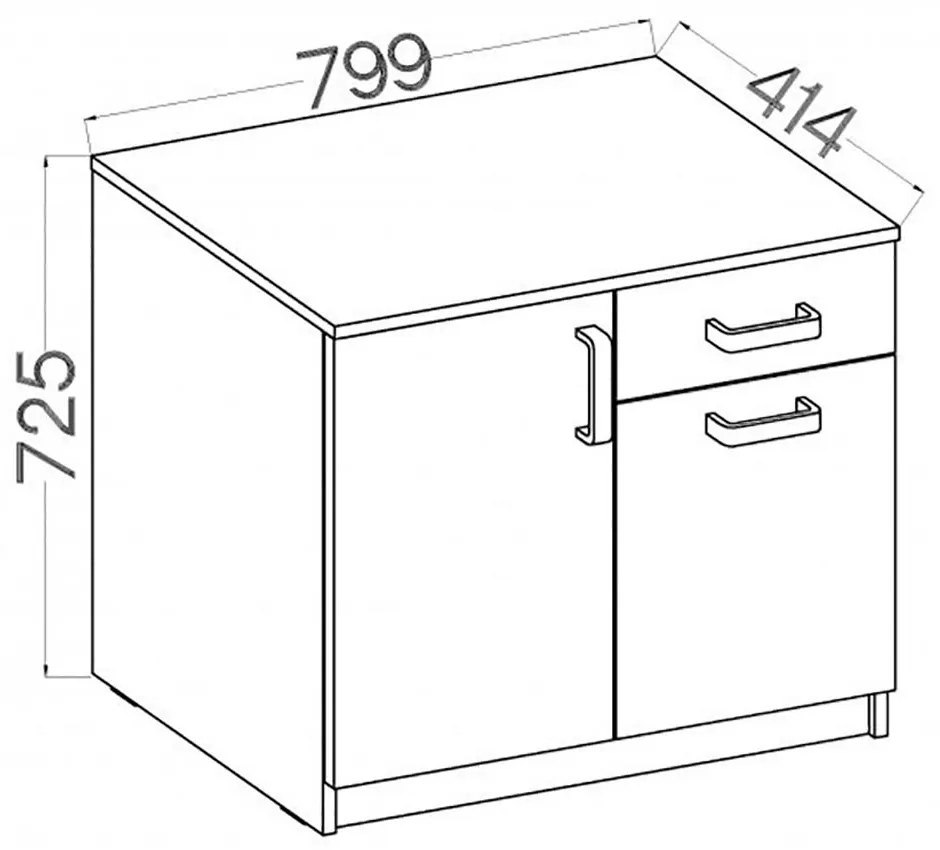 MELTA | rohový psací stůl AR130 | 138 cm | UNI provedení | artisan