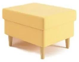 Kvalitní čalouněný taburet (podnožka) Žlutá