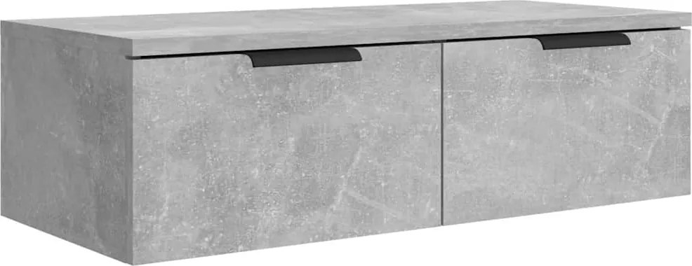 Nástěnné skříňky 2 ks betonově šedé 68x30x20cm kompozitní dřevo 3115895
