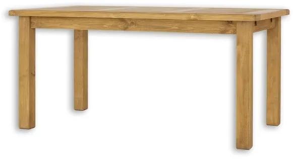 ARTEN Rustikální jídelní stůl POPRAD MES13A - borovice (světlý vosk/tmavý vosk) ROZMĚR: (š/h/v) 160 x 80 x 76 cm