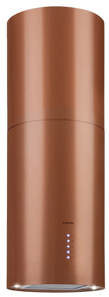 Klarstein Beretta, digestoř, 35cm, ostrůvková, 519m³/h, LED, měděná