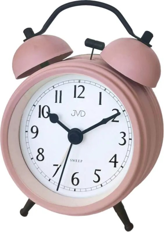 JVD Ručkový analogový netikající budík JVD SRP2218.2 s mechanickým zvoněním
