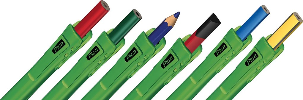 Pica Marker Pica | POCKET - praktický držák tužky s ořezávátkem v jednom Varianta: 50501 s tesařskou tužkou