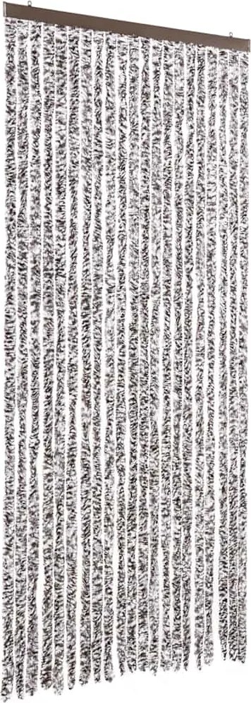 Závěs proti hmyzu hnědo-béžový 90 x 200 cm Chenille 315130