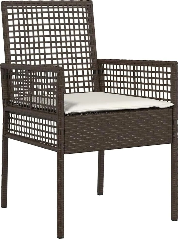 Zahradní bistro set 3 ks Hnědá polyratan 3334956