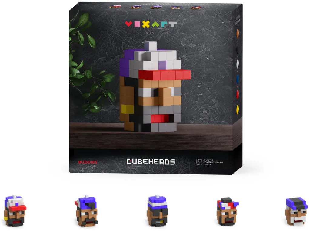 Pixio voxart - cubeheads - buddies, smart pixel