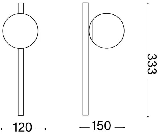 Ideal Lux - LED Nástěnné svítidlo BINOMIO 1xG9/3W/230V bílá