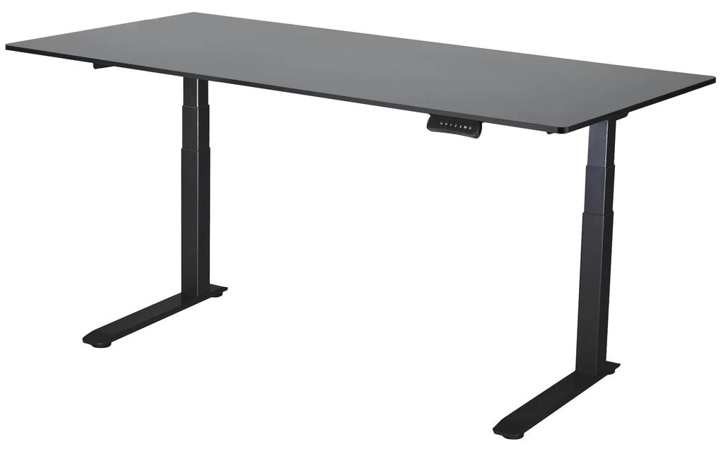 Výškově nastavitelný stůl Liftor 3segmentový premium C   černá deska pro kancelářský výškově nastavitelný stůl 1800 x 800 x 18 mm