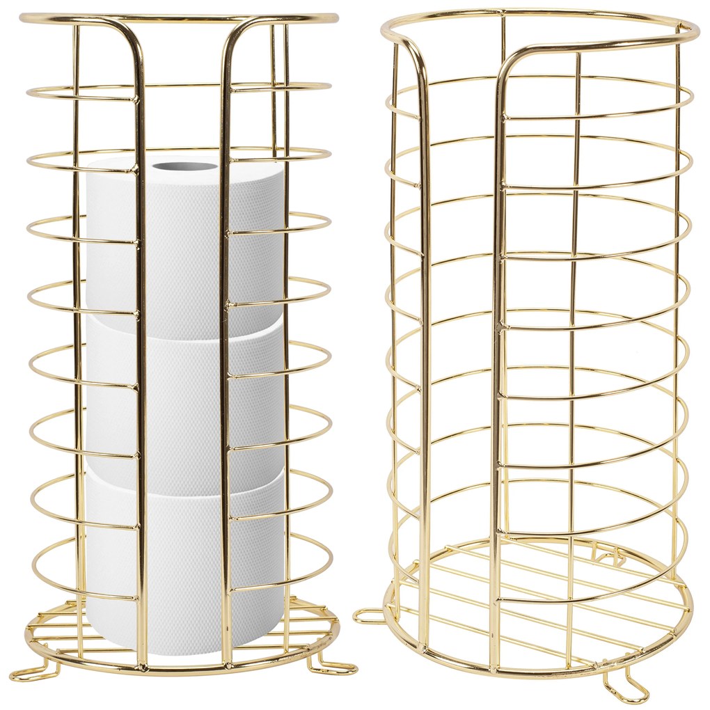 Tutumi Tutumi, zásobník na toaletní papír P11899, zlatá lesklá, REA-50002