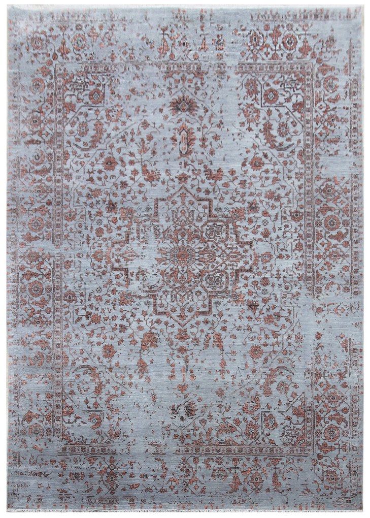 Diamond Carpets koberce Ručně vázaný kusový koberec Diamond DC-SIRAPI Silver/copper Rozměry koberců: 120x170