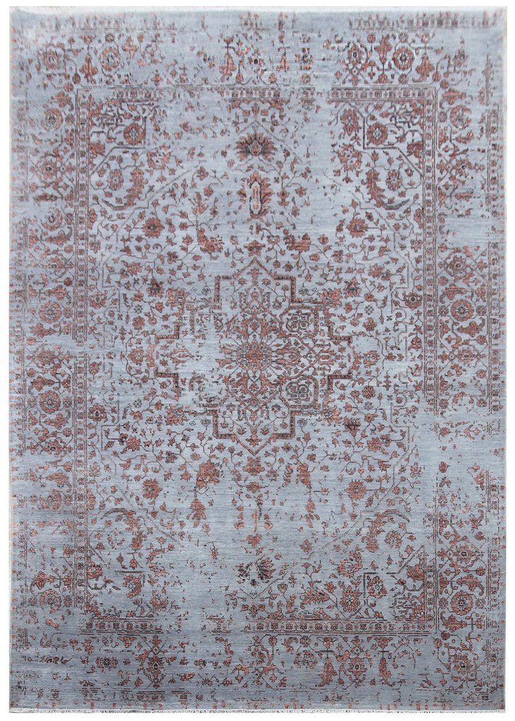 Diamond Carpets koberce Ručně vázaný kusový koberec Diamond DC-SIRAPI Silver/copper Rozměry koberců: 365x457