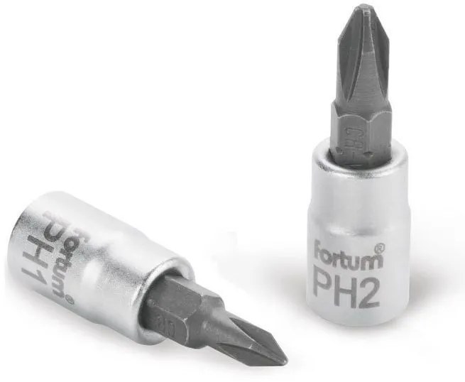 FORTUM hlavice zástrčná šroubovák, 1/4&amp;quot;, PH 2, L 37mm 4701812