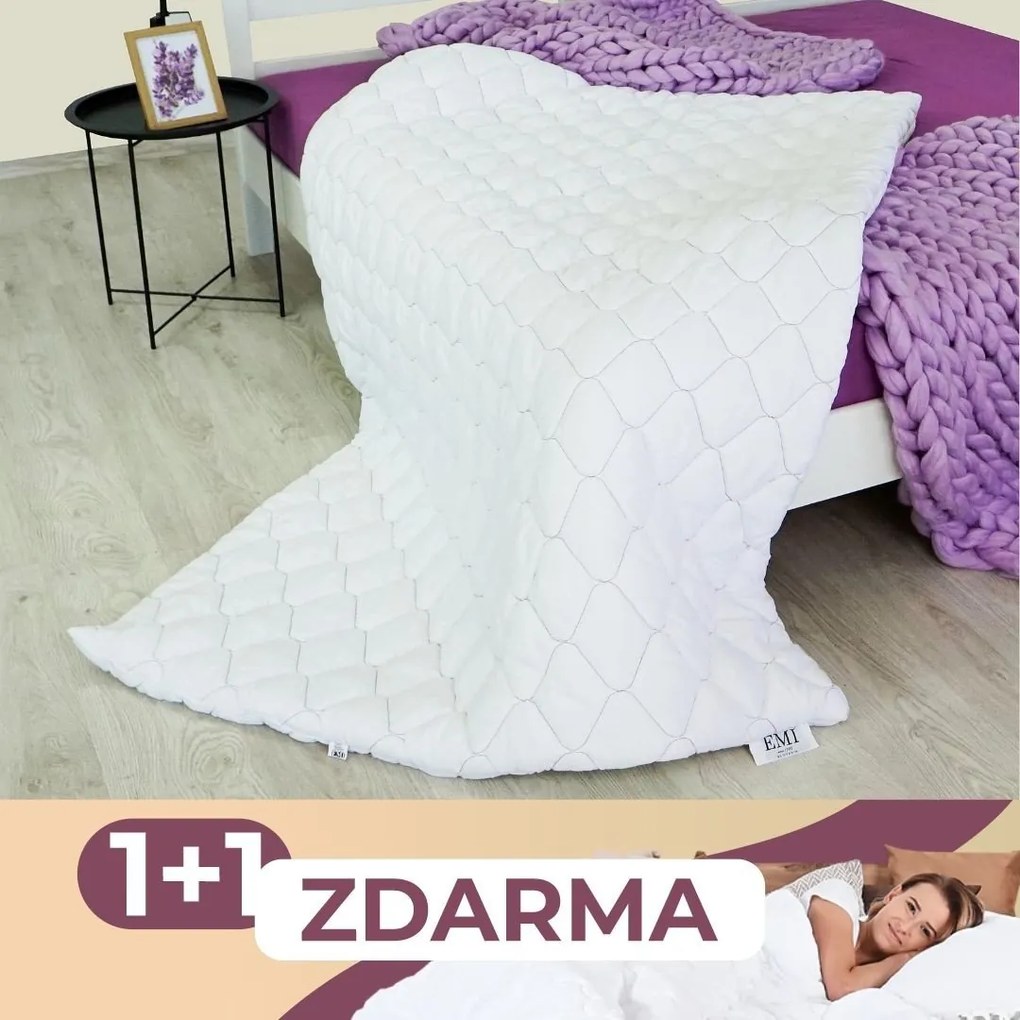 Levandulová přikrývka 200 g/m² 140 x 200 EMI 1+1 ZDARMA