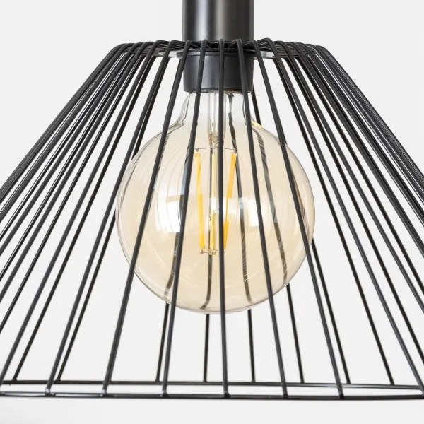 Brilagi - LED Lustr na lanku CERIA WIRE 1xE27/40W/230V pr. 45 cm černá