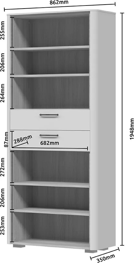 Skříň V42/AIR – moderní úložná skříň