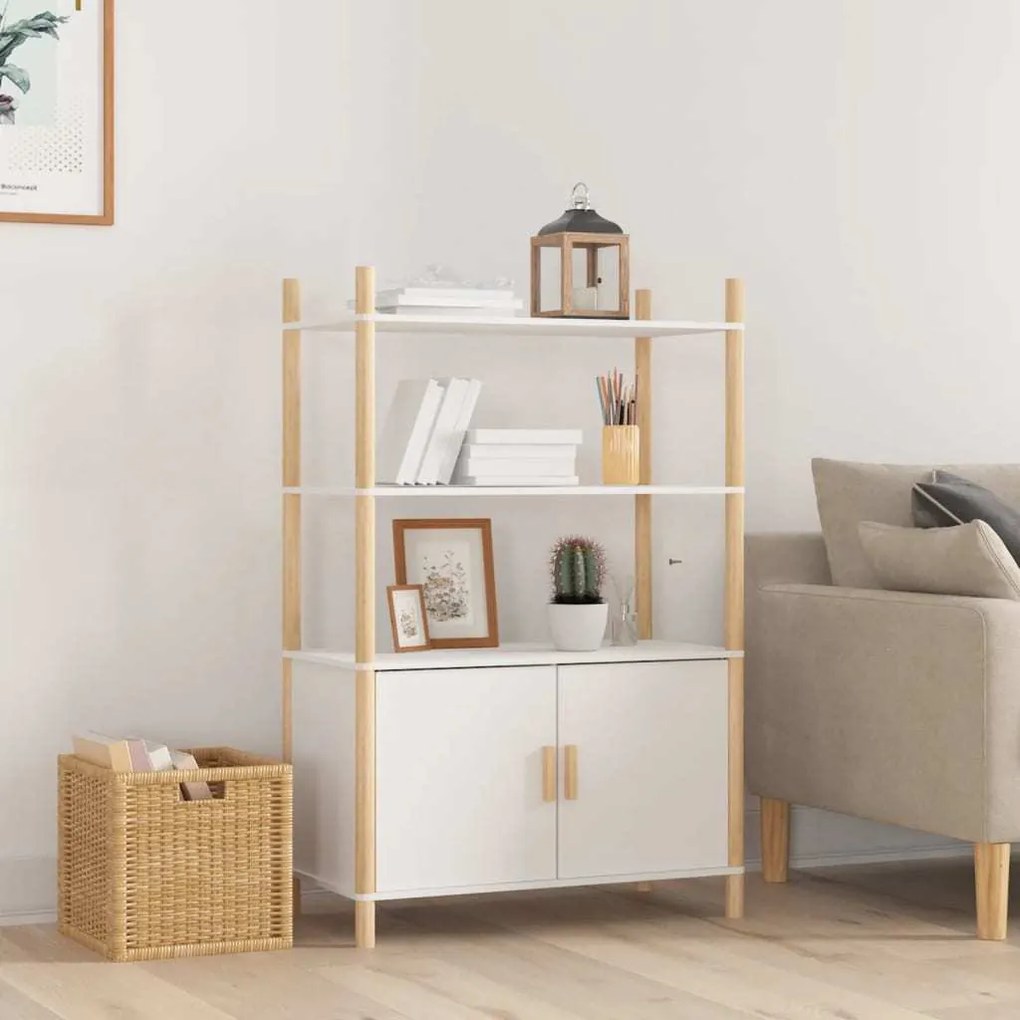 vidaXL Skříň highboard 80x40x121 cm kompozitní dřevo [345700] Barva: Hnědá