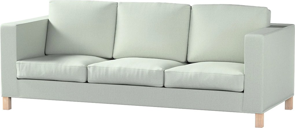 Potah na pohovku IKEA  Karlanda 3-místná nerozkládací, krátký barva modrá látka pletený vzor