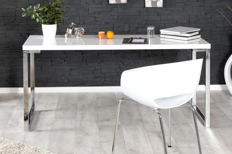 Psací stůl White Desk 140x60 cm bílý