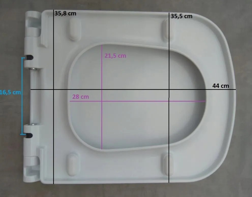 Cersanit COLOUR WC sedátko duroplast / antibakteriální, bílá, K98-0092