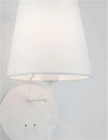 Nástěnné svítidlo NOVA LUCE NIA E27 + LED na čtení 3000K 9182371 bez žárovky