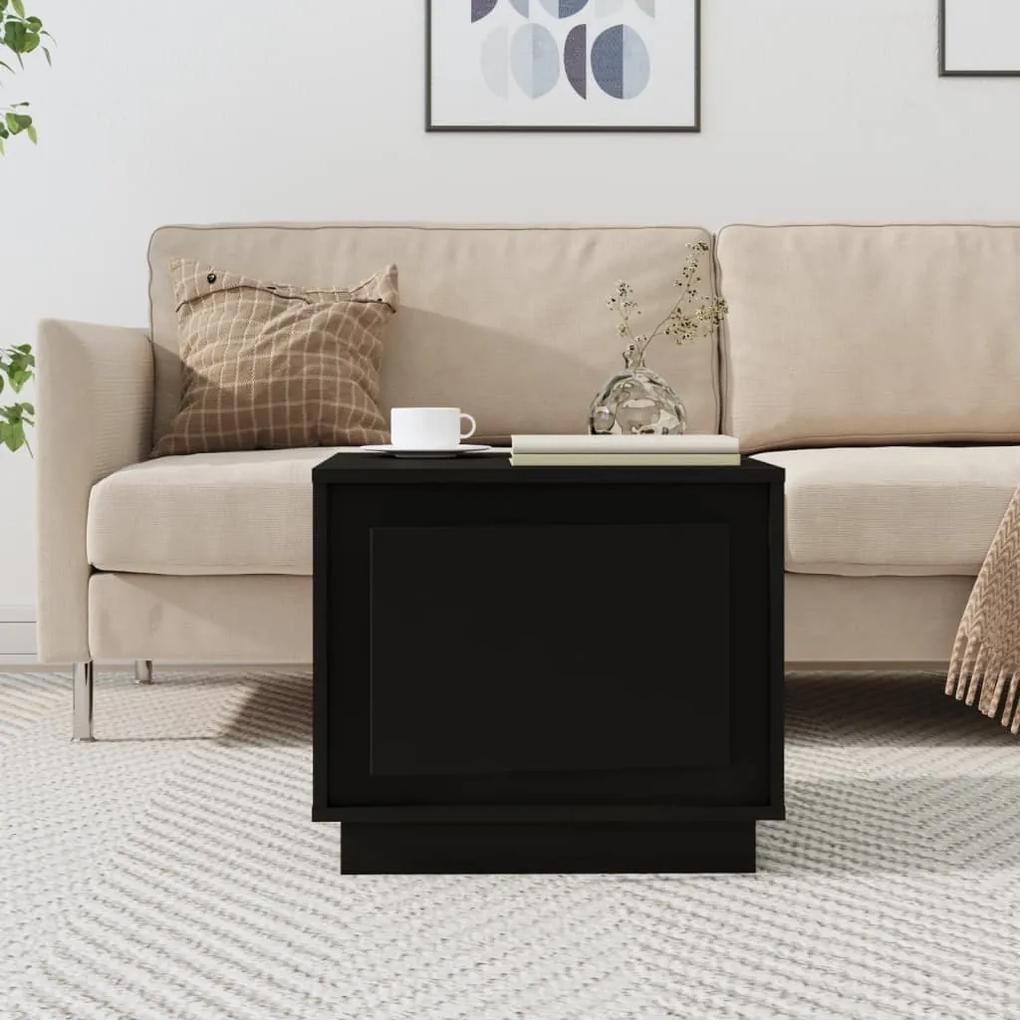 Konferenční stolek černý 51 x 50 x 44 cm kompozitní dřevo - Default Title