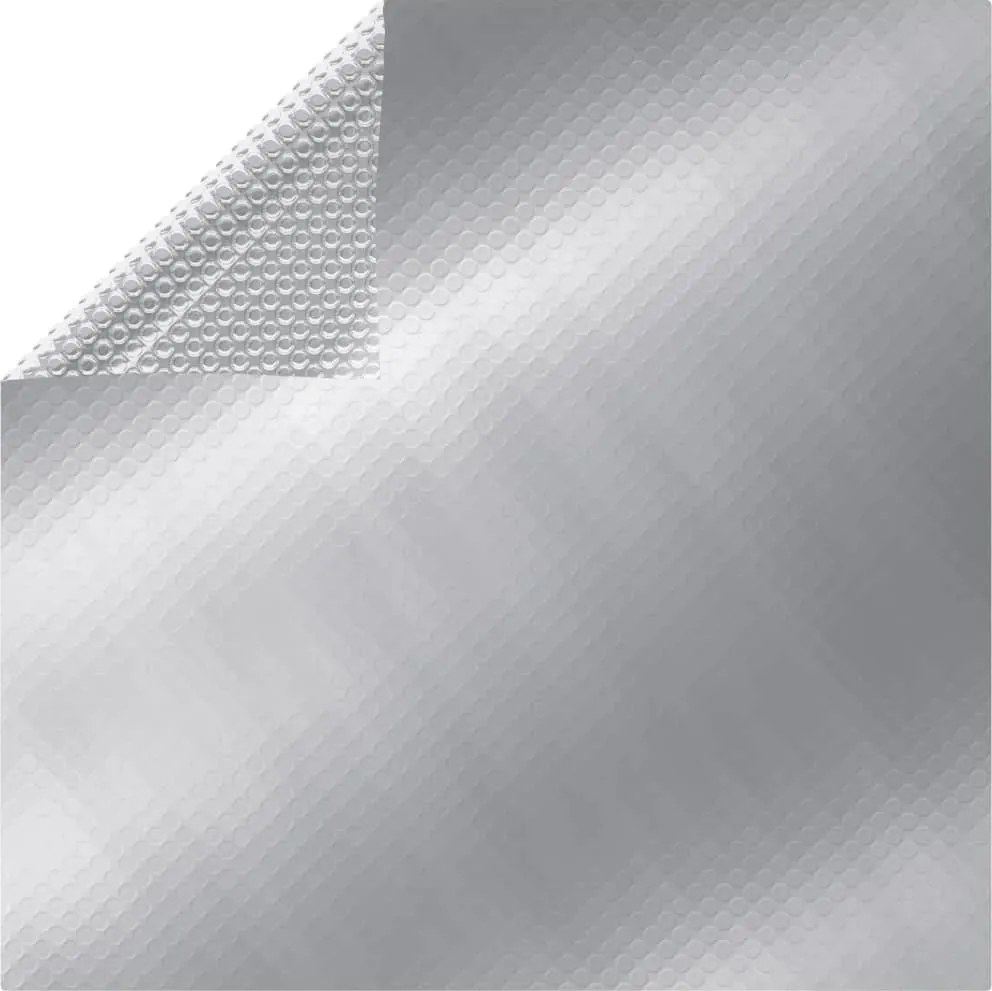 vidaXL Obdélníkový kryt na bazén 600 x 400 cm PE stříbrný [93102]
