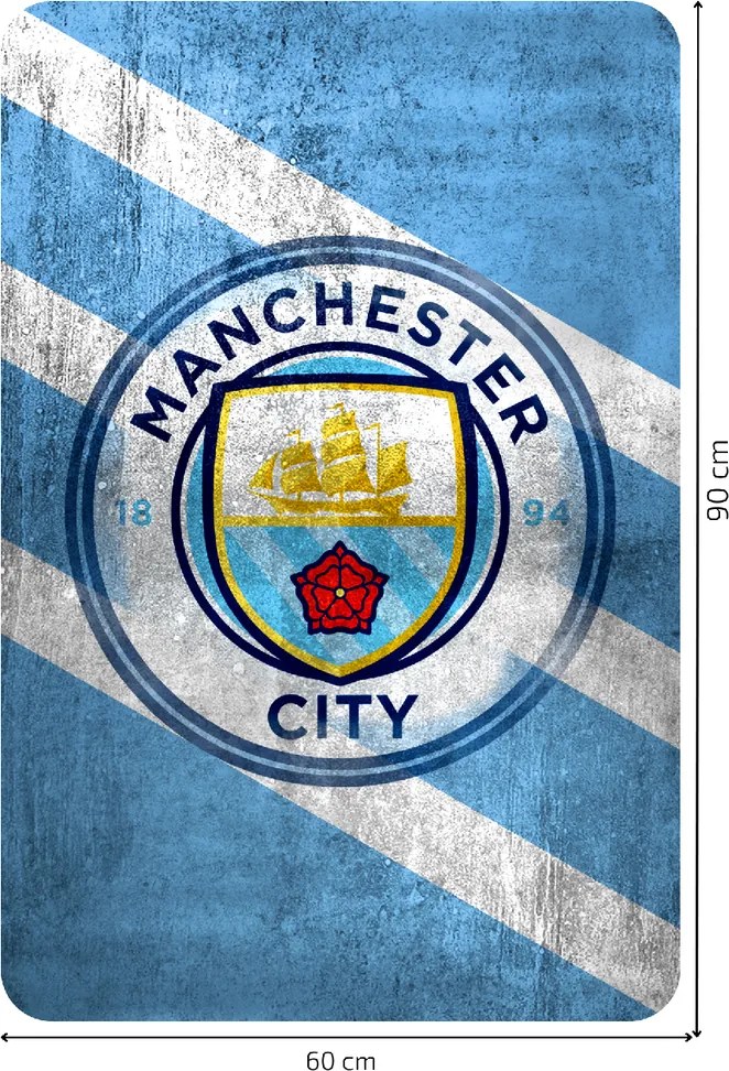 Textilní samolepka na zeď "Manchester City FC"