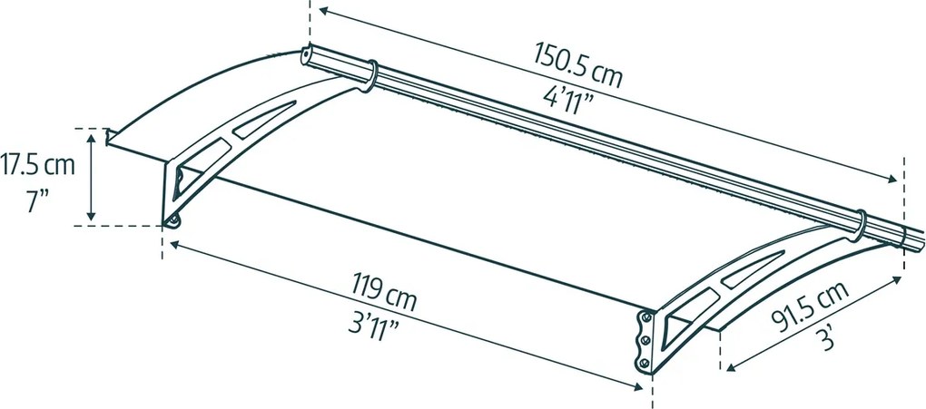 Palram - Canopia Aquila 1500 - vchodová stříška