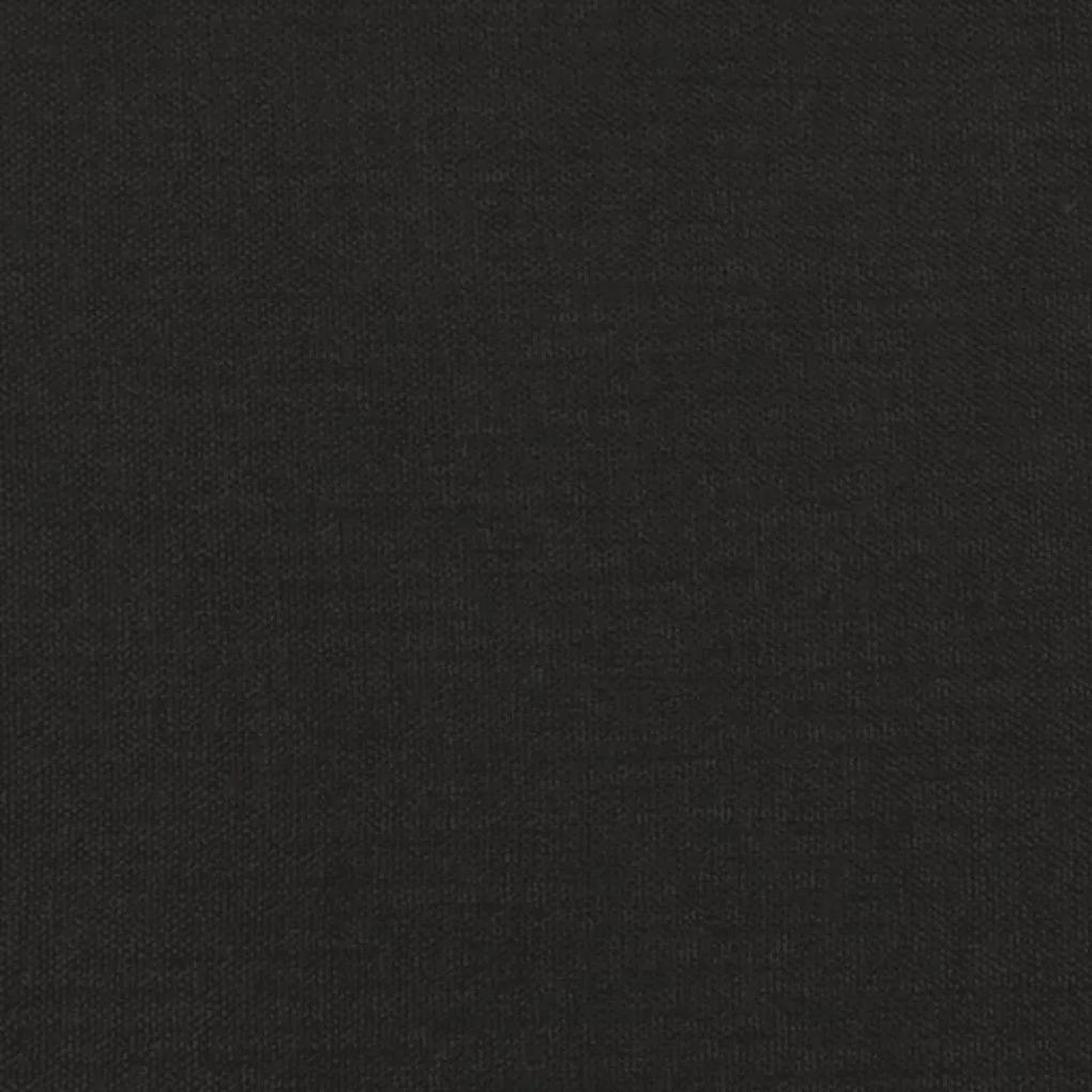 2místná rozkládací pohovka černá textil - Default Title