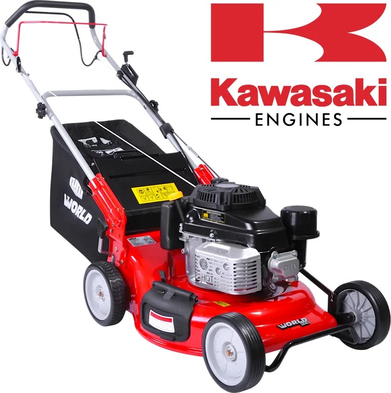 Profesionální benzínová sekačka World GRK 530S PRO 4v1, motor Kawasaki FJ180V, s pojezdem GT-Professional - Dgarden.cz