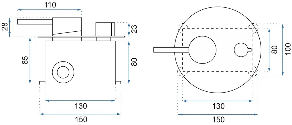 Sprchová podomítková souprava MAXMAX Rea LUNGO - rose gold