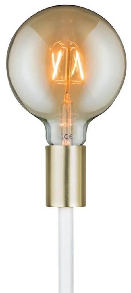 Paulmann Nordin stojací lampa v bílé-zlaté