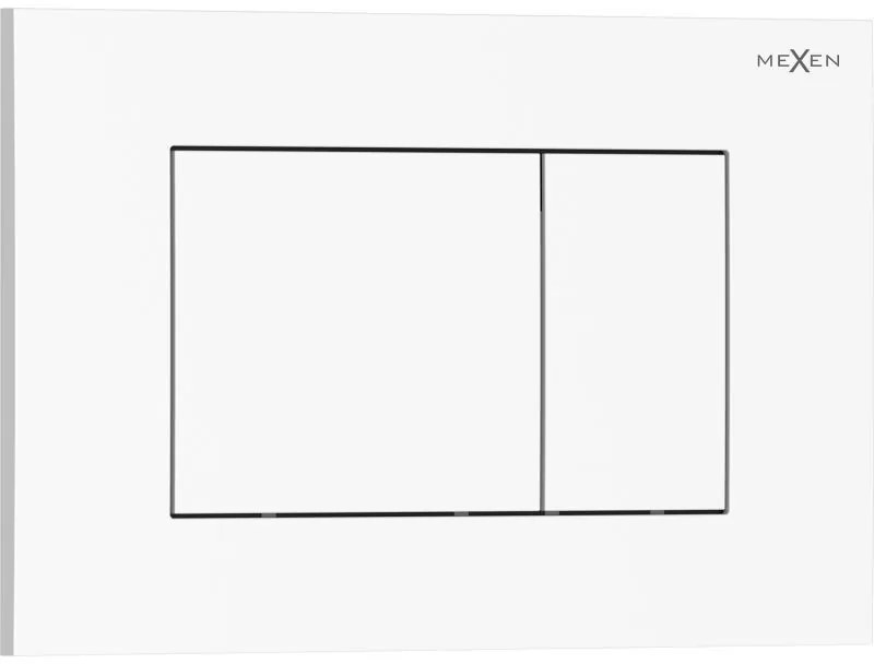 Mexen Tex 02 tlačítko splachování, bílý lesklý - 6102-01