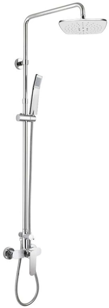 Mereo - Sprchový set s baterií, 23x23 cm, chrom CBE60104SBM