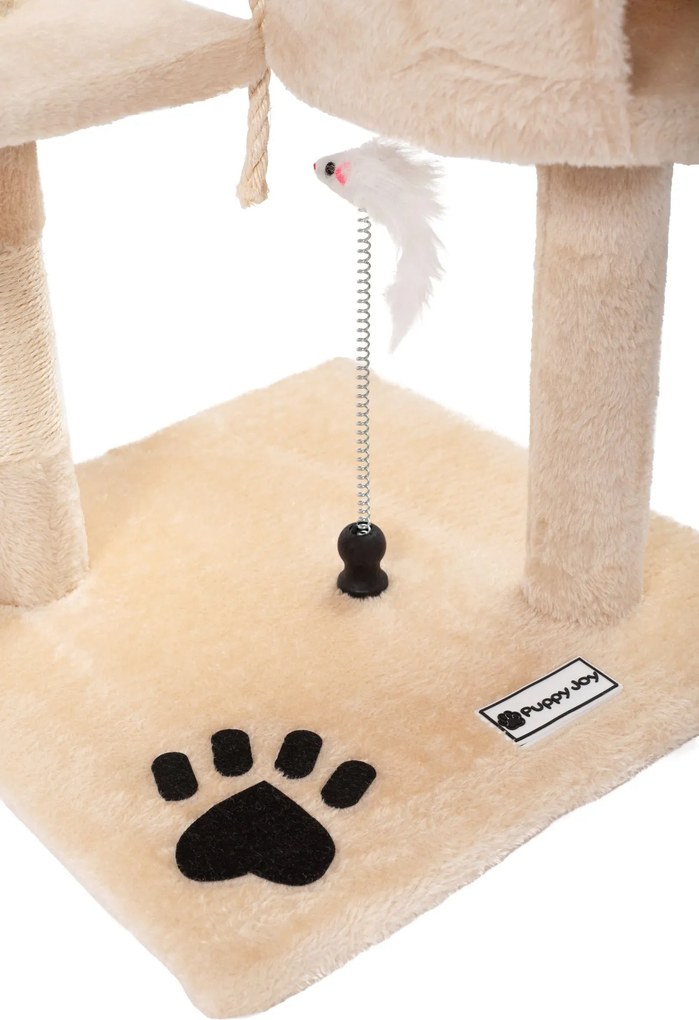 PuppyJoy PuppyJoy, Škrábadlo pro kočku, stromek, sloupek, 4 patra, 85 cm, PJ-042 85, HOM-50044