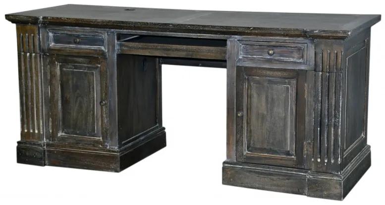 Bramble Furniture Psací stůl Roosevelt, šedá patina