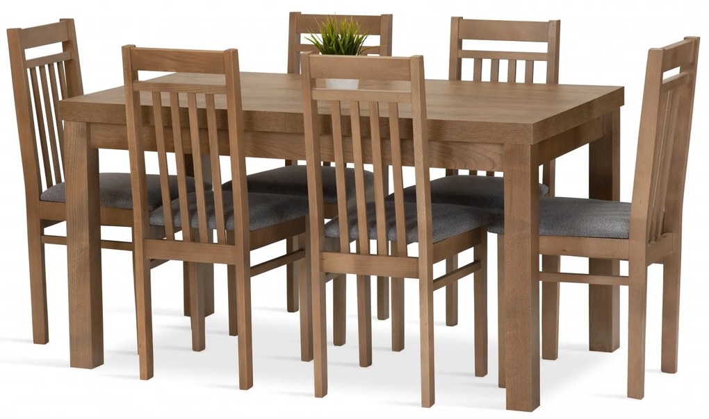 Jídelní sestava LEJLA stůl + 6 židlí