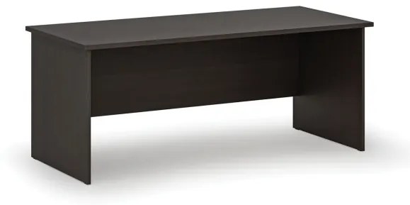 Kancelářský psací stůl rovný PRIMO WOOD, 1800 x 800 mm, wenge