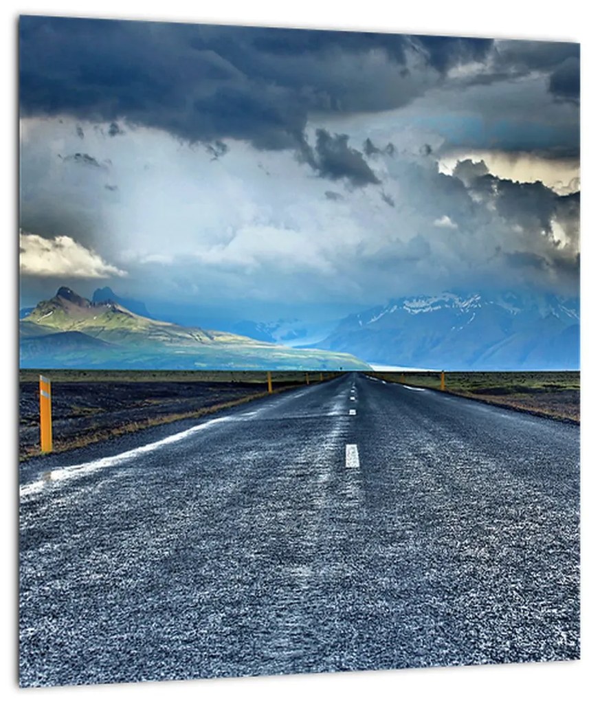 Obraz cesty v bouři (30x30 cm)